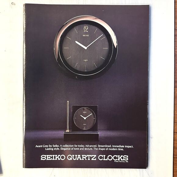 Seiko | Art | 986 Print Ad Seiko Quartz Clocks Shape Of Modern Time ...